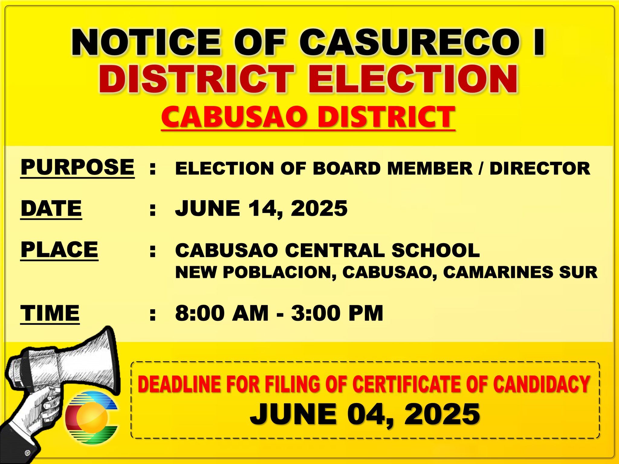 CASURECO I – Official Website